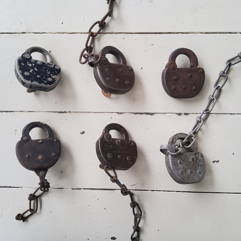 Railway Locks Vintage Train Antique Switch Locks - Etsy