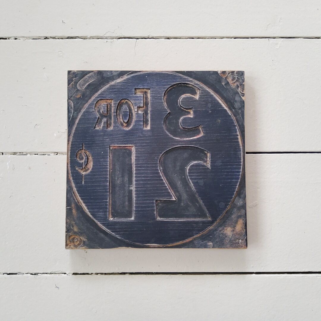 Woodcut Price Stamp Grocer Country Corner Store Sign Antique ...