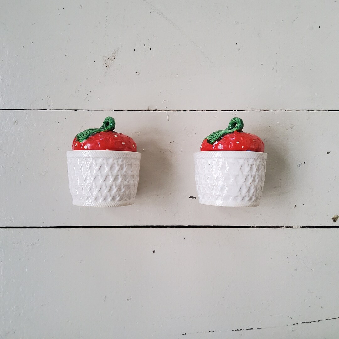 Strawberry Jam Pot Vintage Ceramic Jam Jar - Etsy