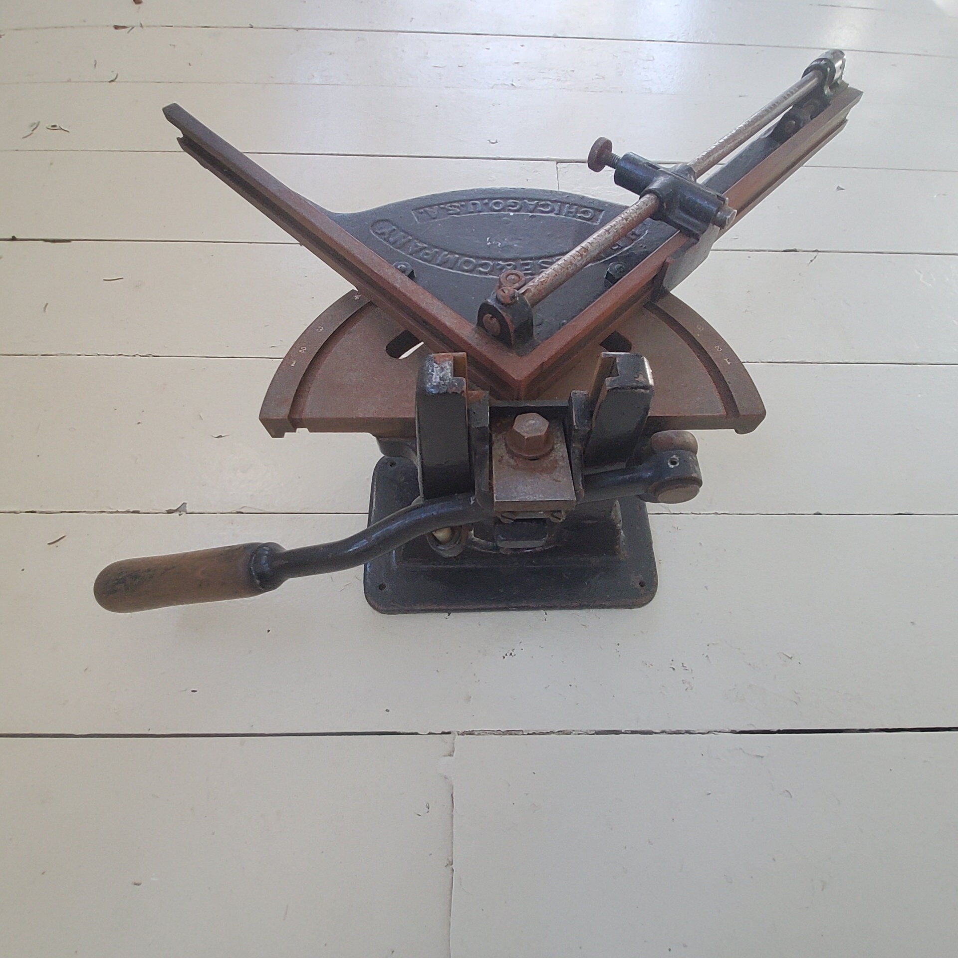 H.B. Rouse Letterpress Typesetter Paper Press Hand Miterer | Etsy