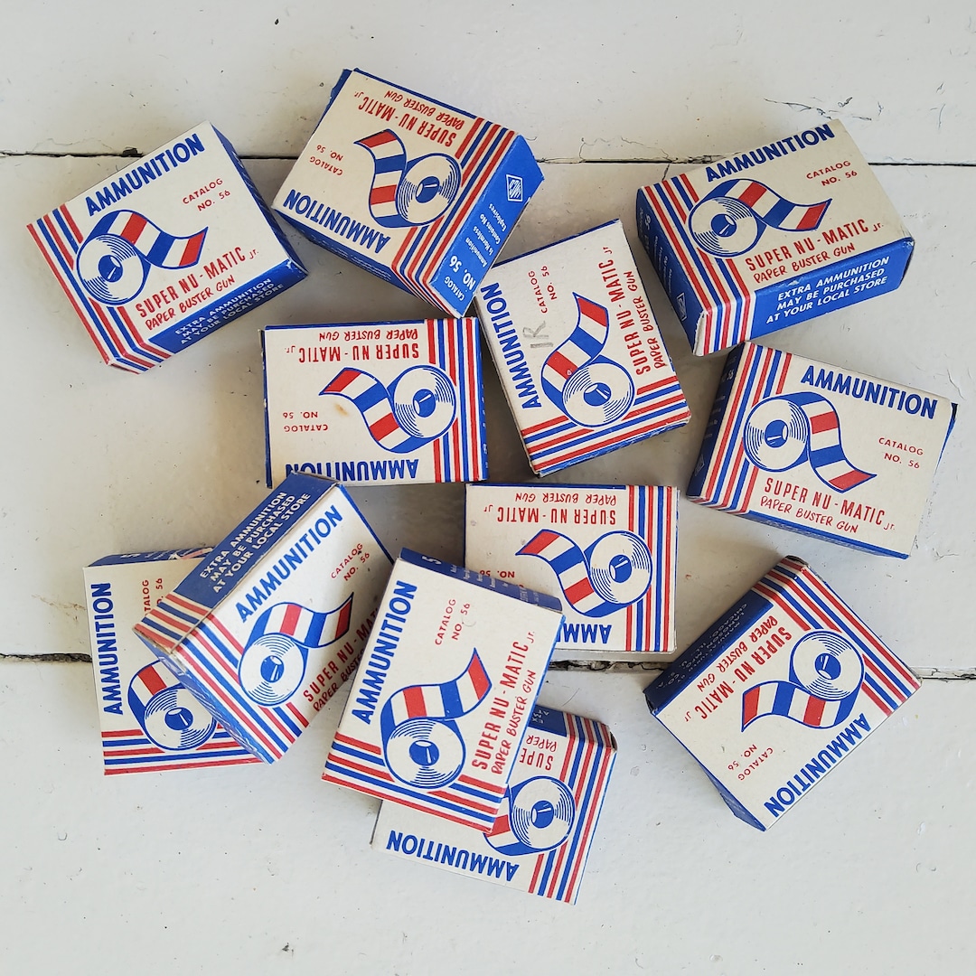 Paper Buster Gun New Old Stock Toy Cap Gun Ammunition - Etsy