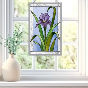 Iris Stained Glass Pattern .PDF Digital Instant Download Intermediate ...