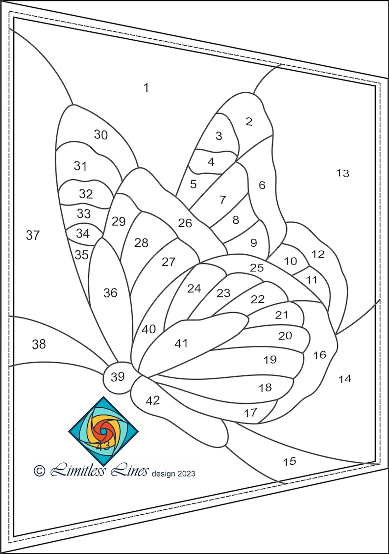 Butterfly Stained Glass Pattern: Beginner-intermediate Level (digital ...