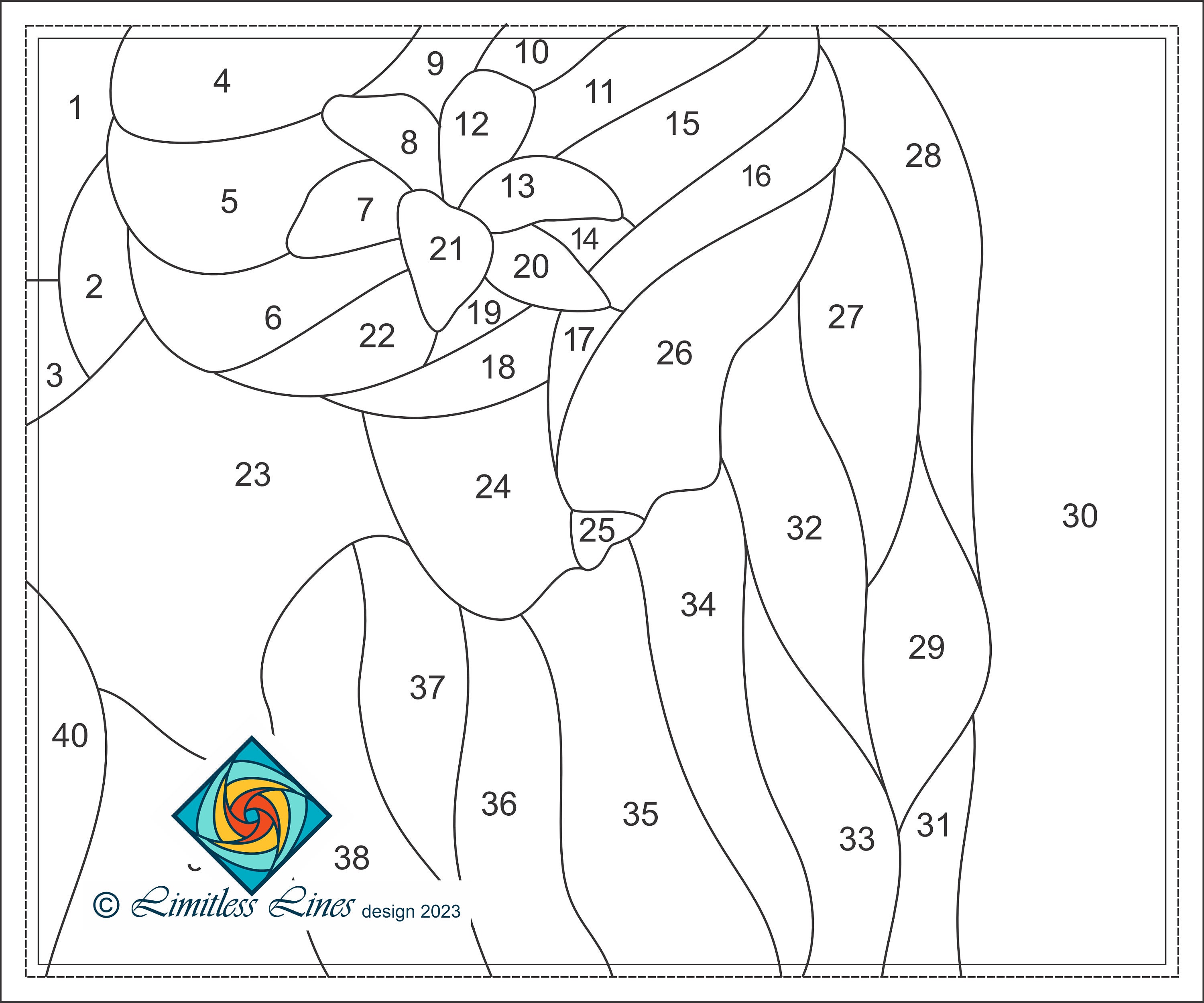 Small Woman Stained Glass Pattern PDF File for Beginners Skill Level ...