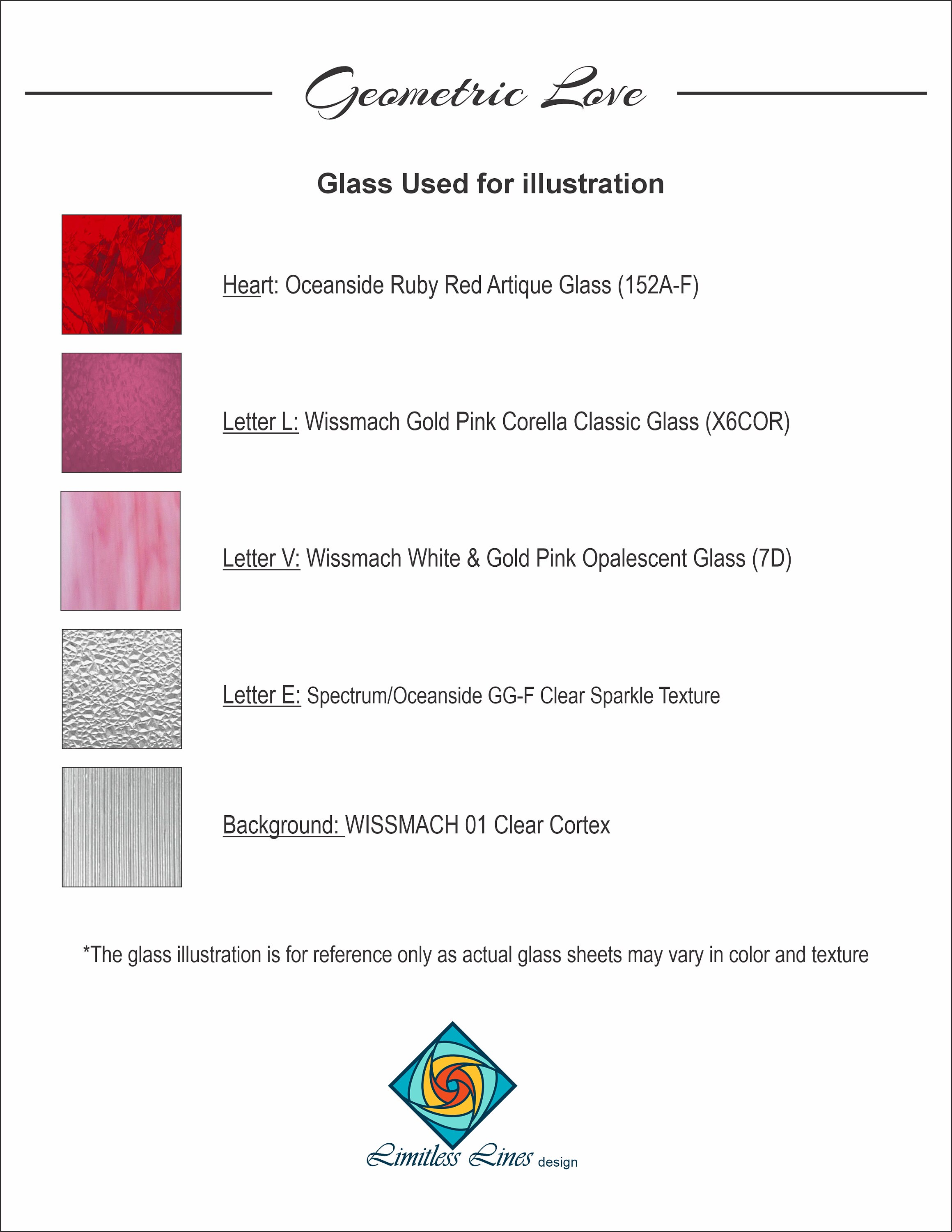Love Heart Stained Glass Pattern: Geometric Design (digital Download ...