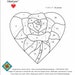 Rose Stained Glass Pattern - Digital PDF File for Instant Download ...