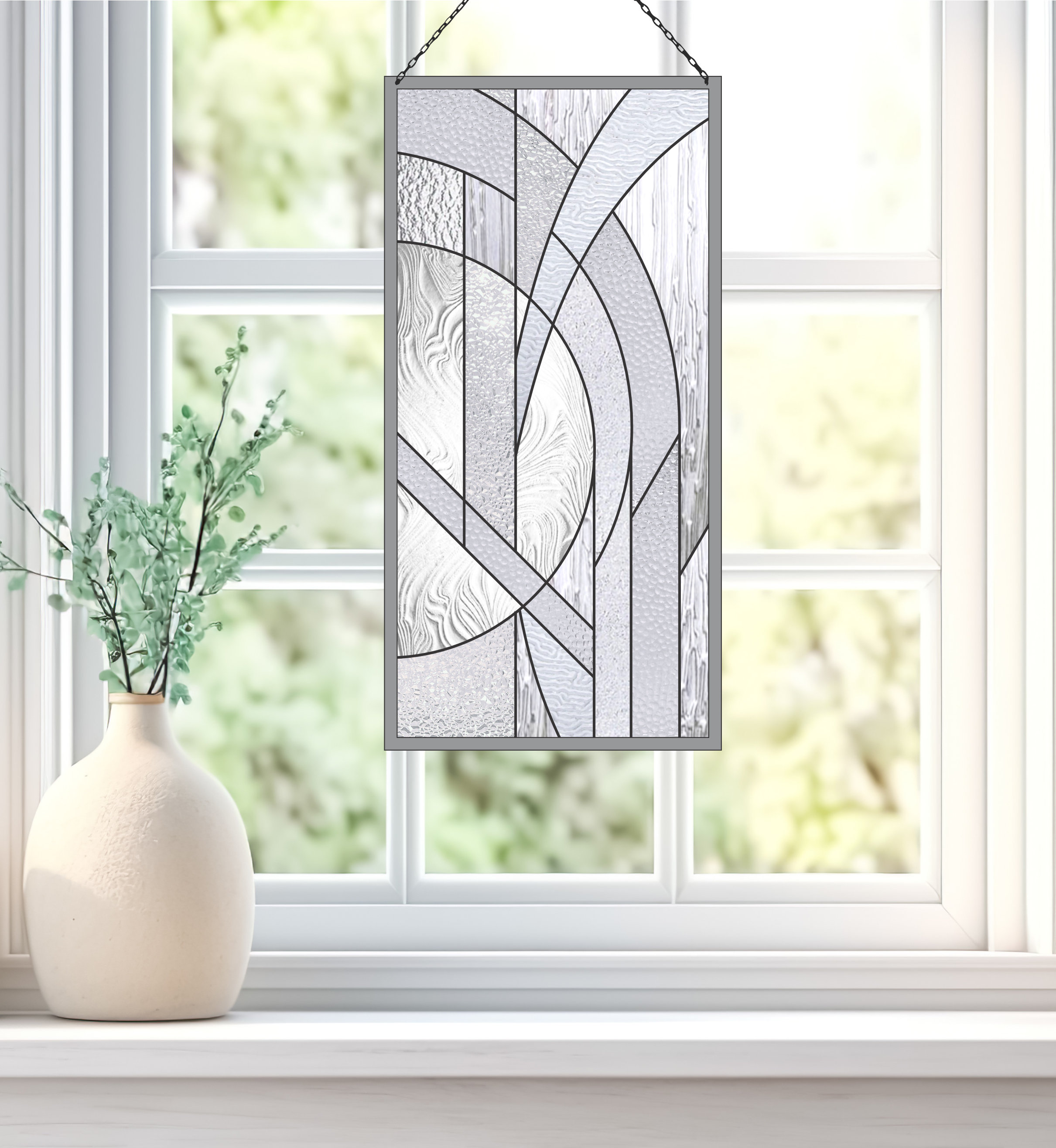 Abstract Geometric Stained Glass Pattern. Digital PDF File for Instant ...