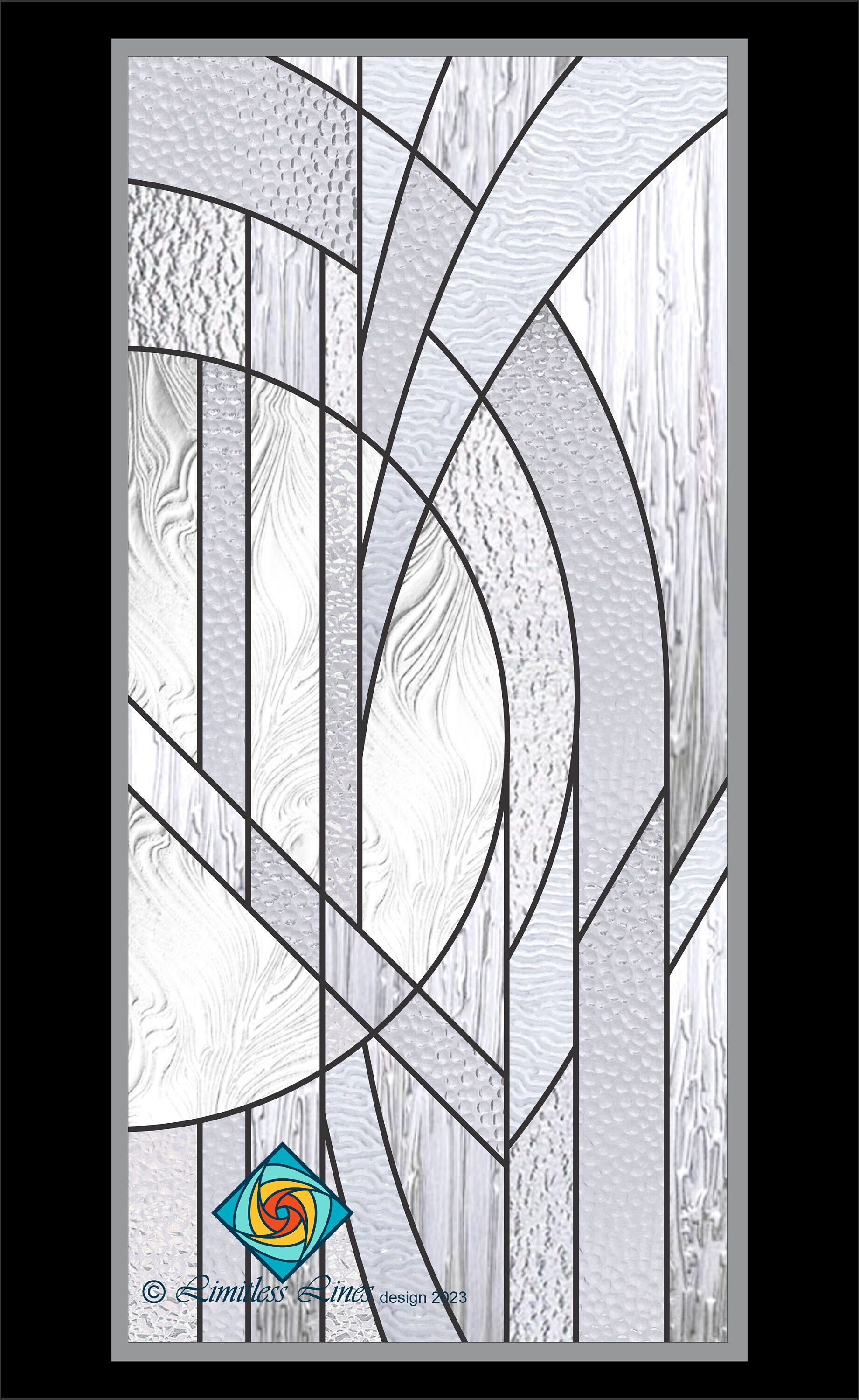 Abstract Stained Glass Pattern .PDF Digital Instant Download Large Size ...