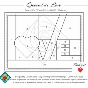 Love Stained Glass Pattern for Beginners - Digital File for Instant ...
