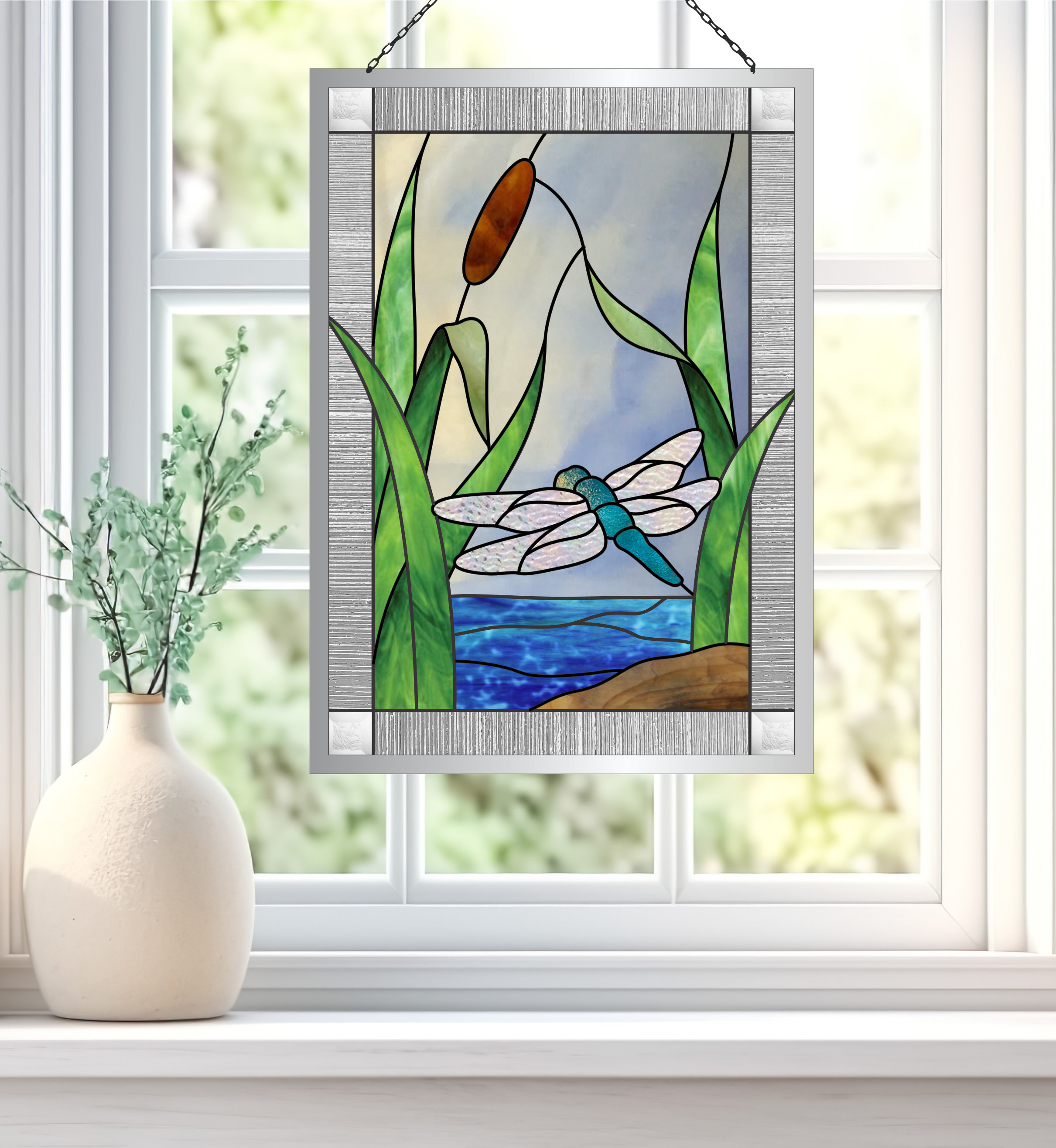 Dragonfly Stained Glass Pattern - Digital PDF to Download ...