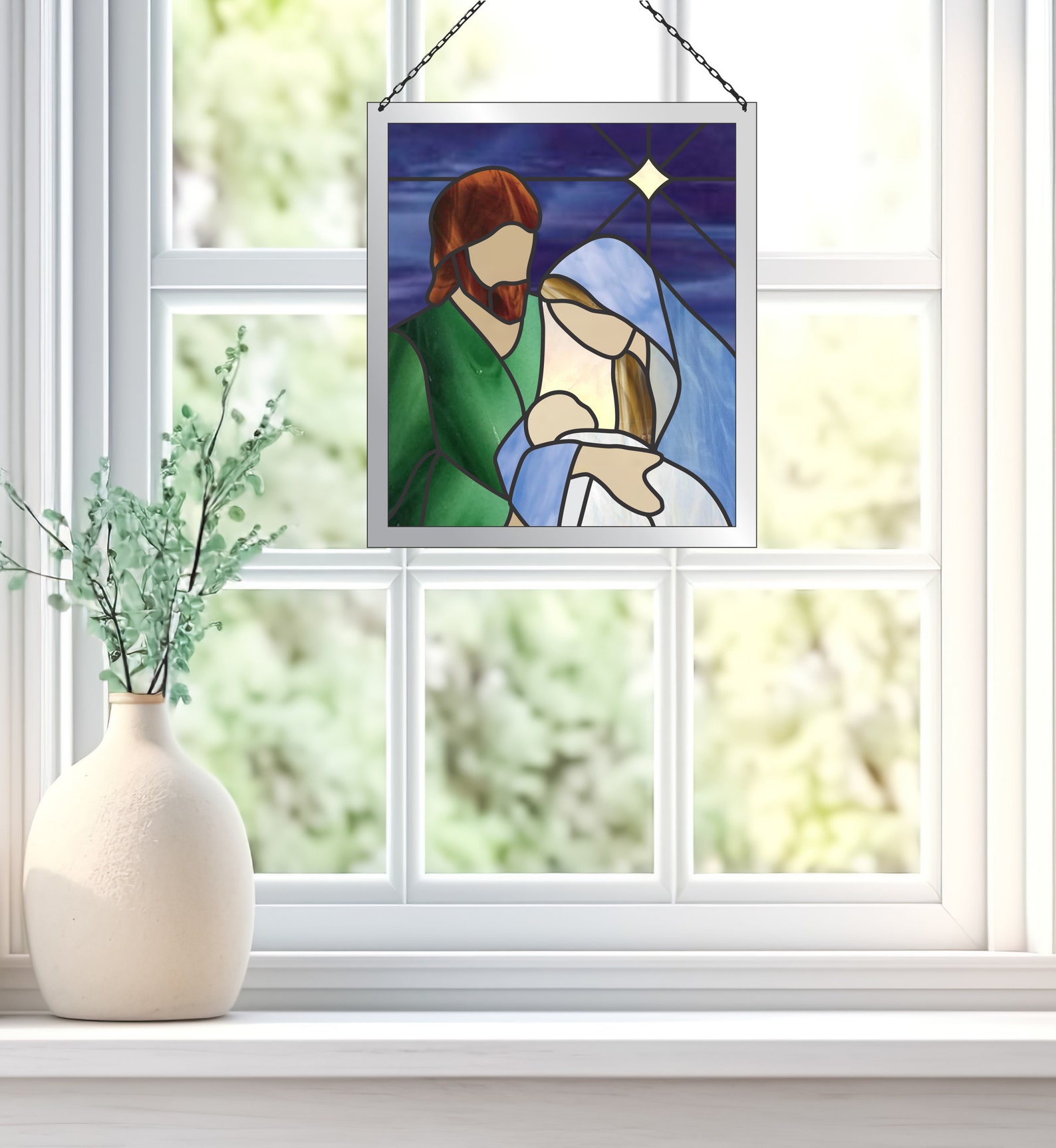 Nativity Stained Glass Pattern PDF File for Instant Download Beginners ...