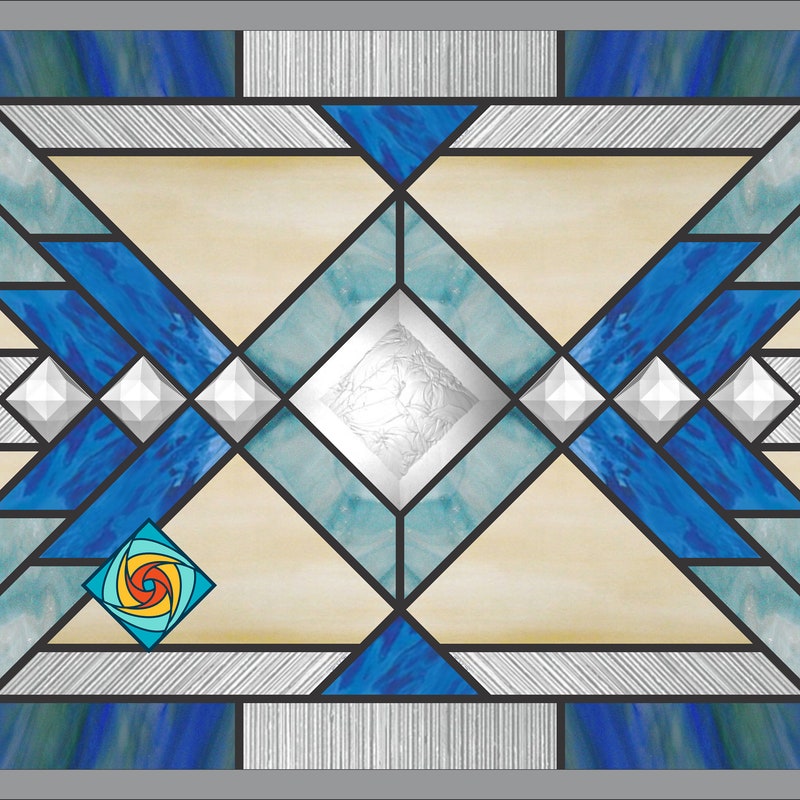 Stained Glass Geometric - Etsy