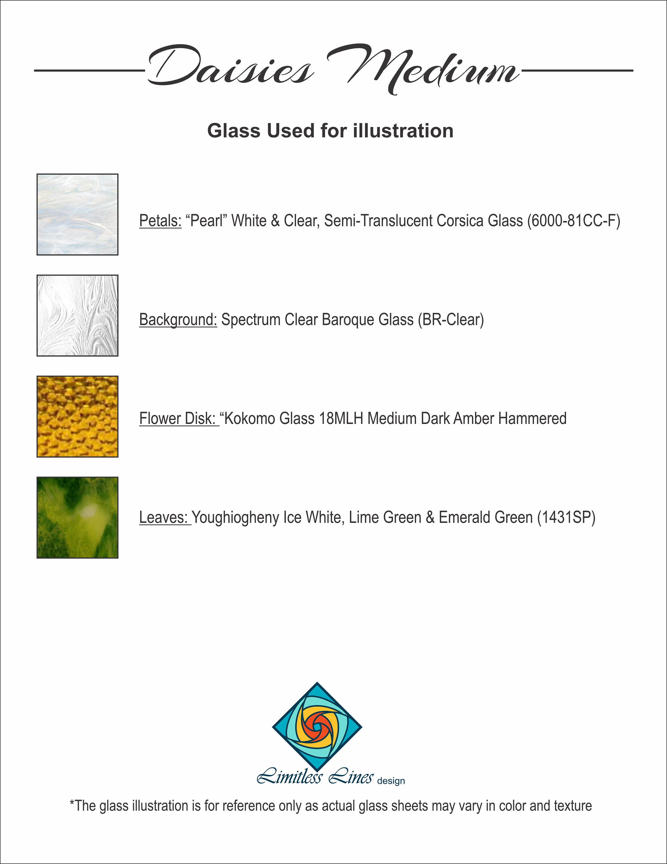 Daisy Stained Glass Pattern Intermedium. Digital PDF File for Instant ...