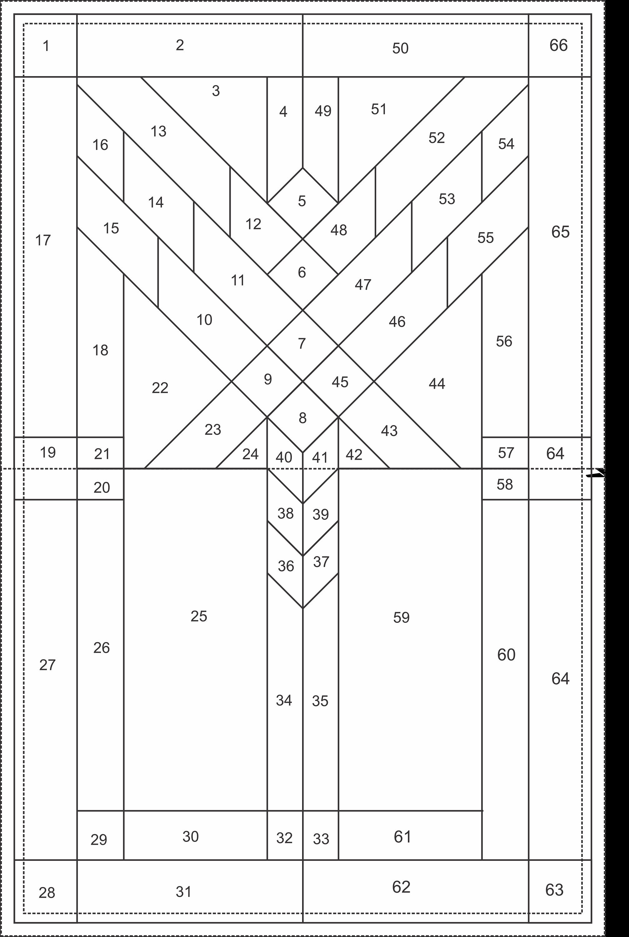 Stained Glass Pattern - Frank Lloyd Wright Inspired - PDF File for ...