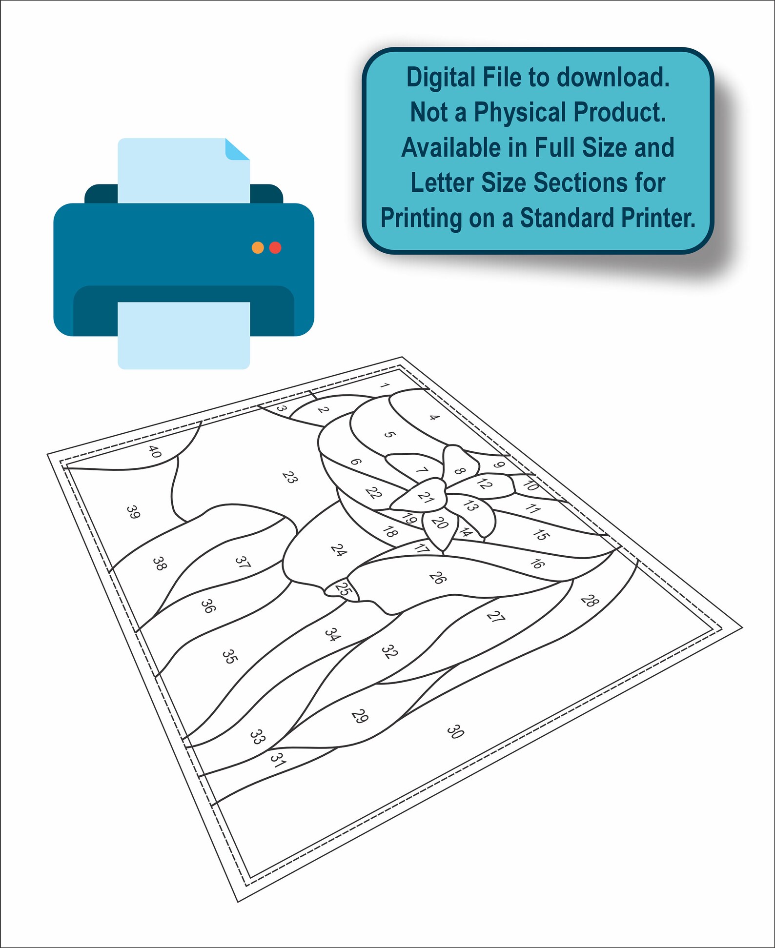 Small Woman Stained Glass Pattern PDF File for Beginners Skill Level ...