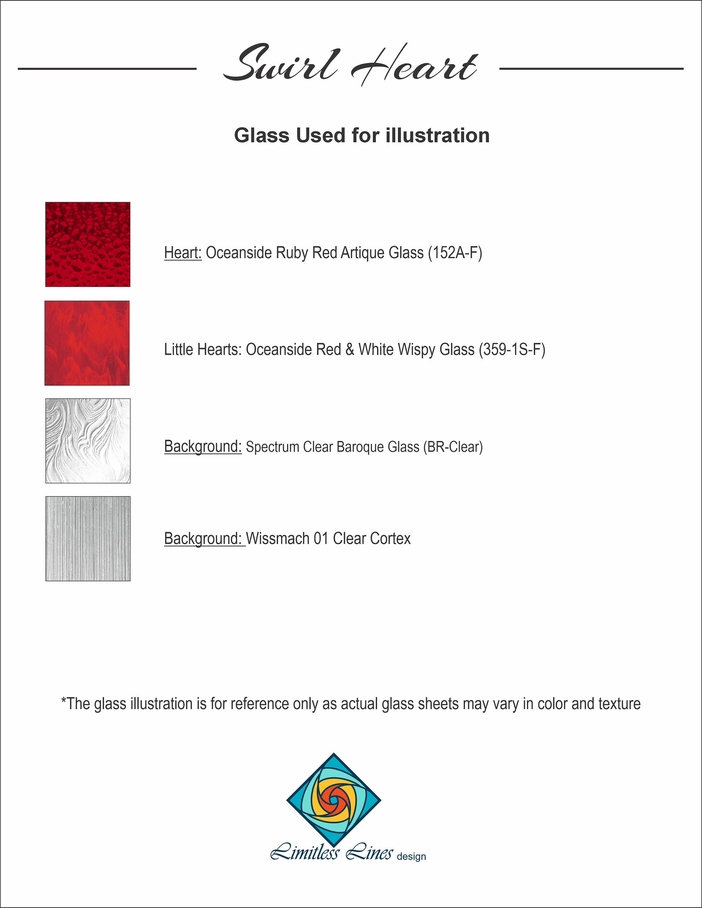 Swirl Heart Stained Glass Pattern: Beginner Valentine's Design (digital ...
