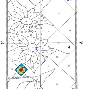 Daisy Stained Glass Pattern Intermedium. Digital PDF File for Instant ...