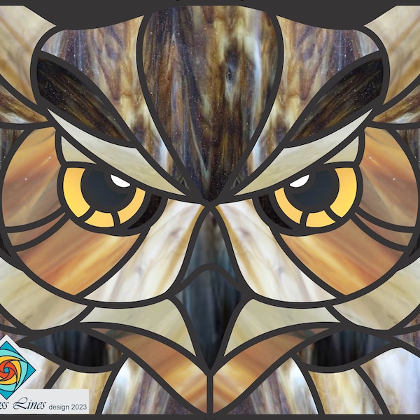 Owl Stained Glass Patterns - Etsy