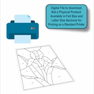 Iris Flower Stained Glass Pattern - Digital PDF File Instant Download ...