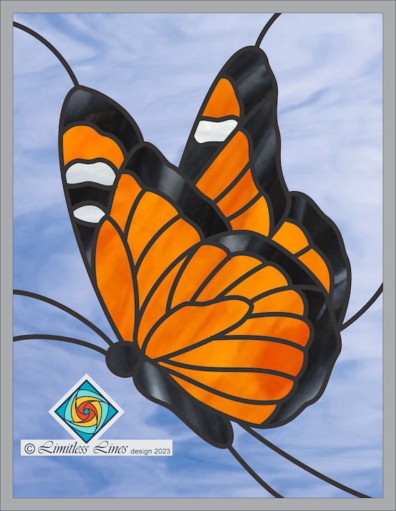 Butterfly Stained Glass Patterns Stained Glass Butterfly Design In