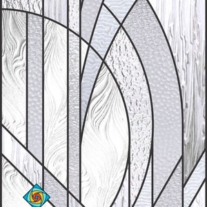 Abstract Stained Glass Pattern .PDF Digital Instant Download - Large ...