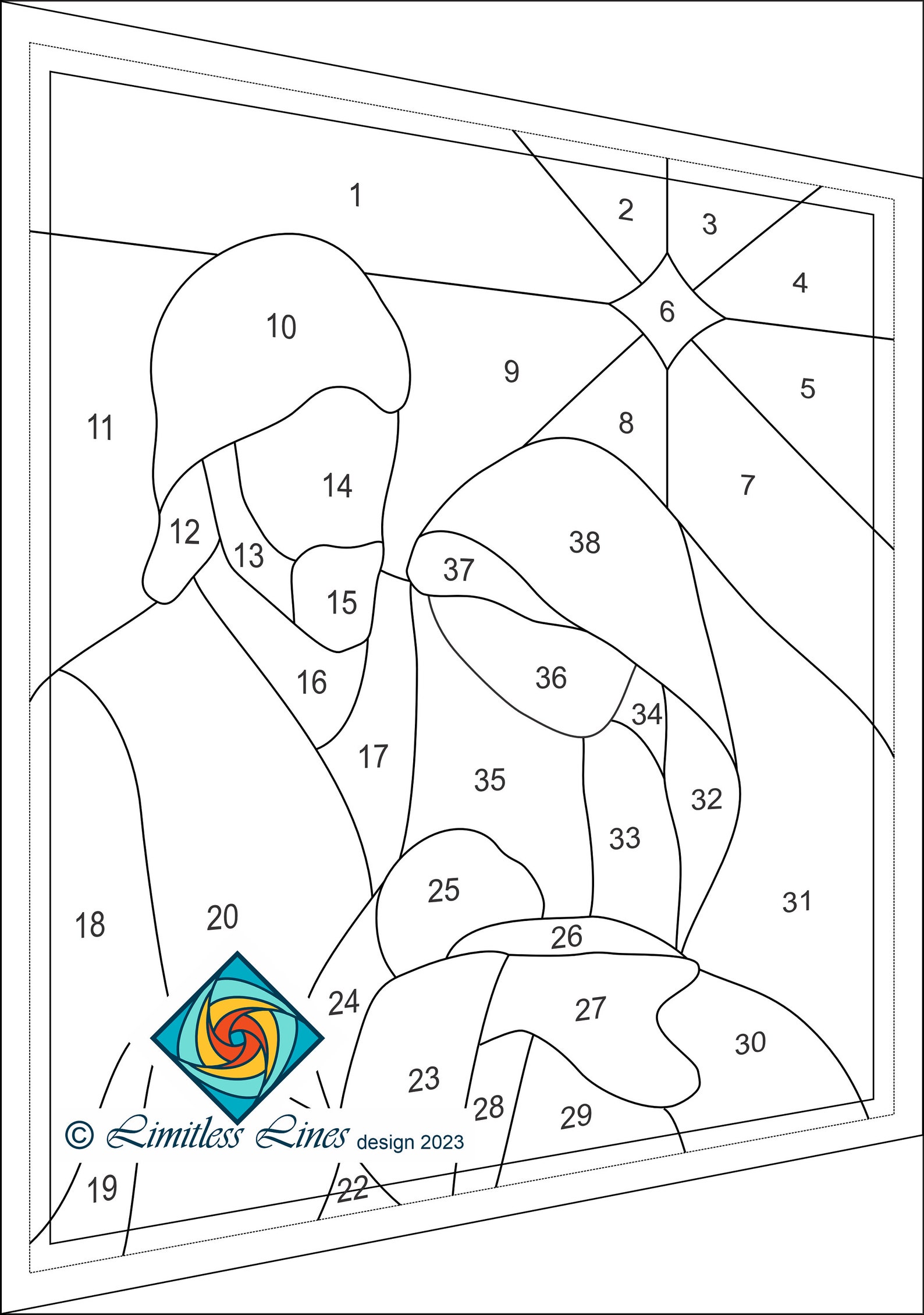 Nativity Stained Glass Pattern PDF File for Instant Download Beginners ...