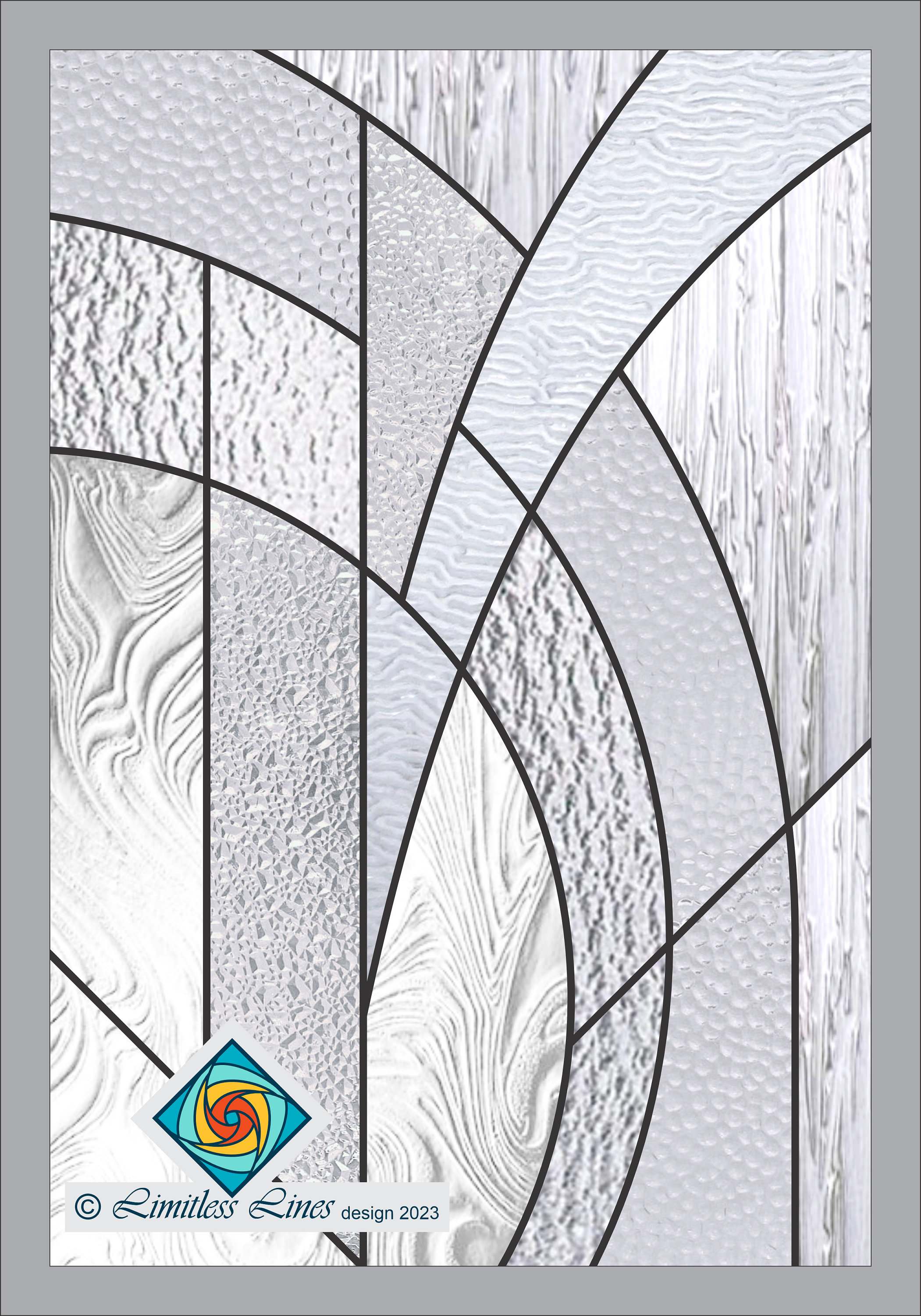 Beginner Abstract Stained Glass Pattern. Digital PDF File to Download ...