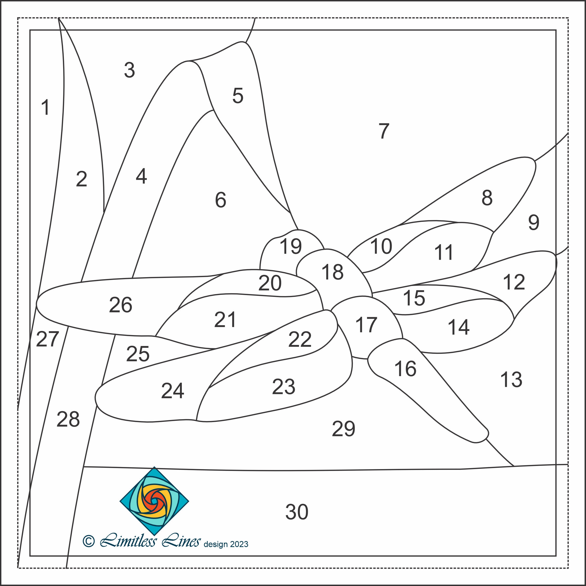 Dragonfly Stained Glass Pattern - Digital PDF File for Instant Download ...
