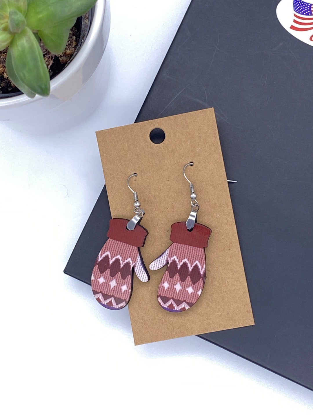 Bernie Mitten Earrings, Inauguration Mittens, Bernie Sanders Mitten ...