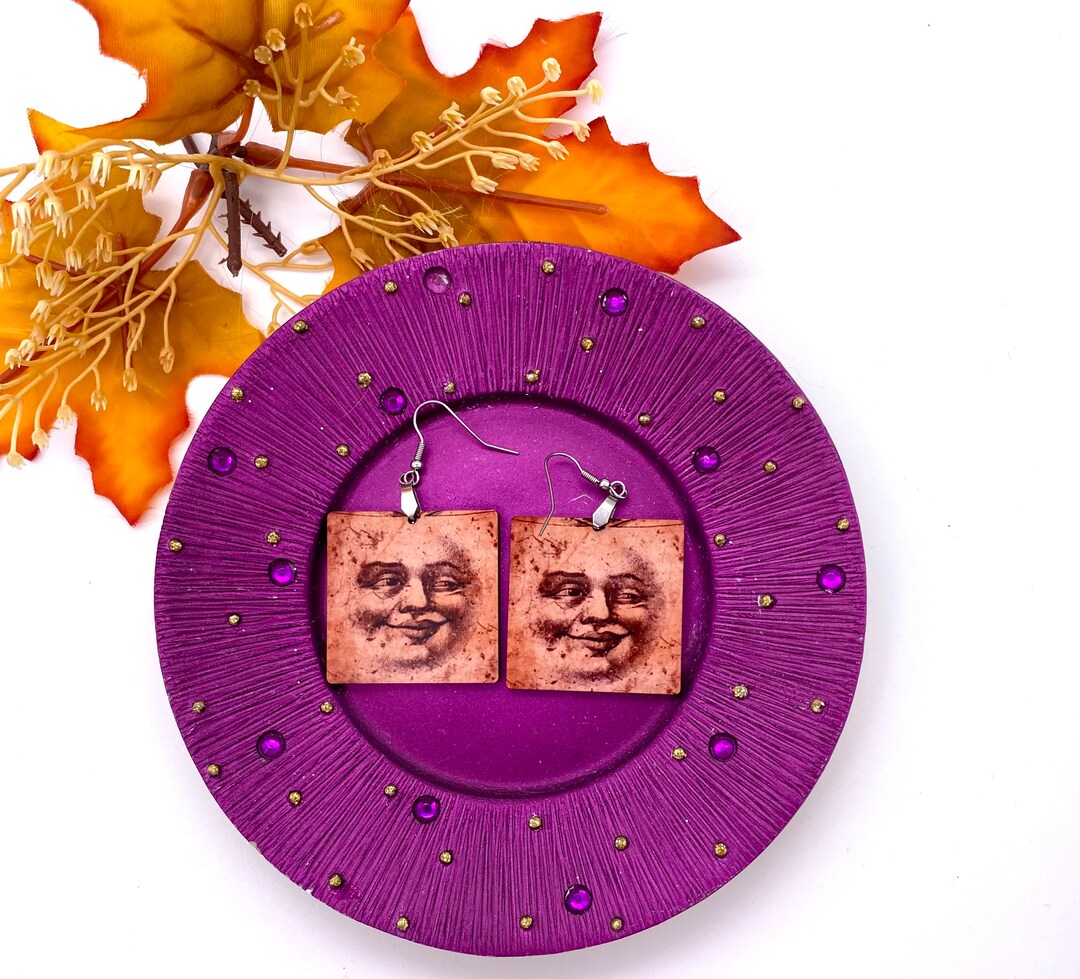 Creepy Earrings. Weird Halloween Earrings, Square, Dangle and Drop ...