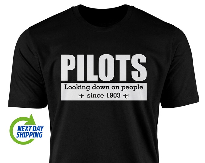 Funny Shirts for Pilots, Pilot Gifts for Men, Aviator T-shirt, Airplane ...