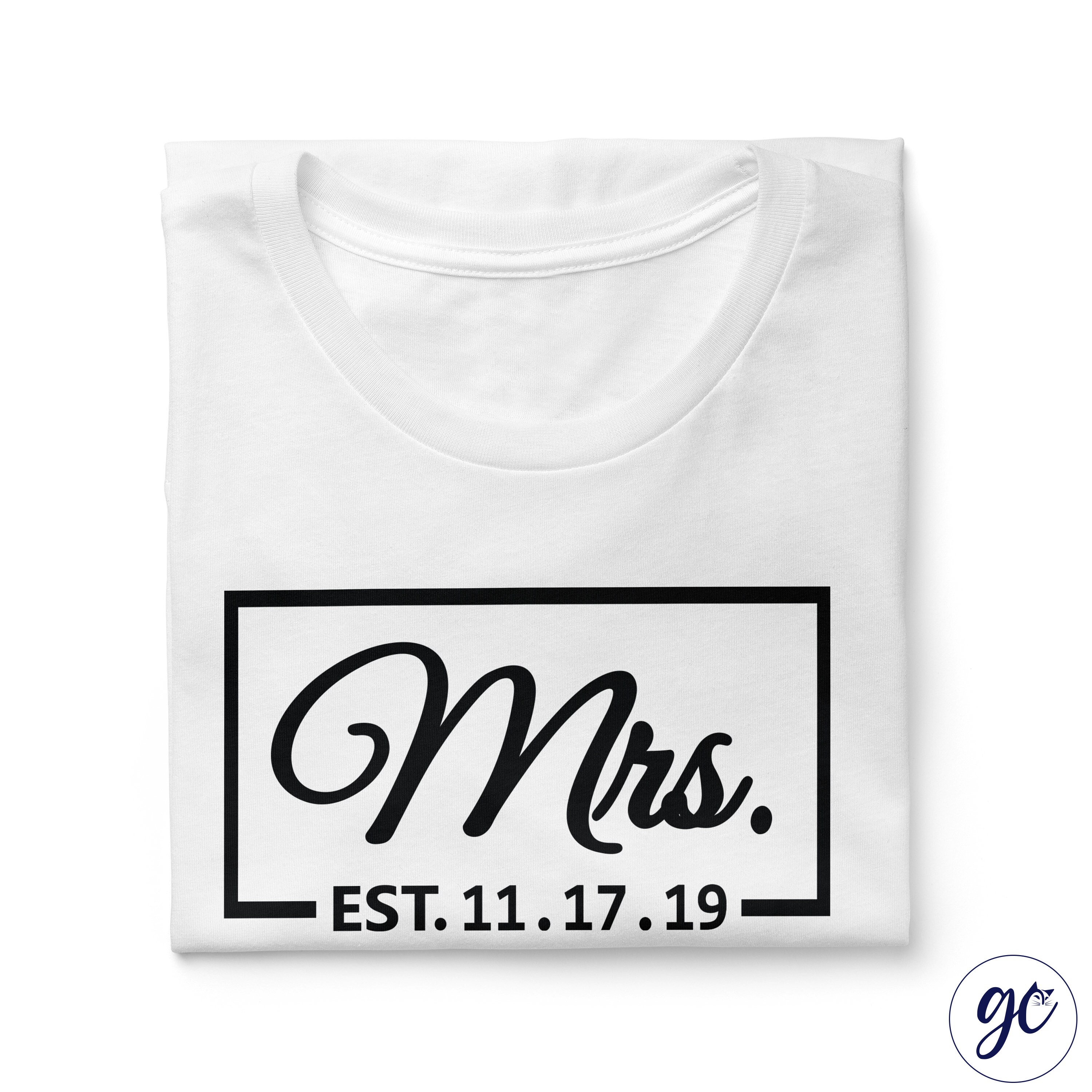 Mr And Mrs Shirt Just Married T Shirts Wedding Tshirt Hubby Etsy