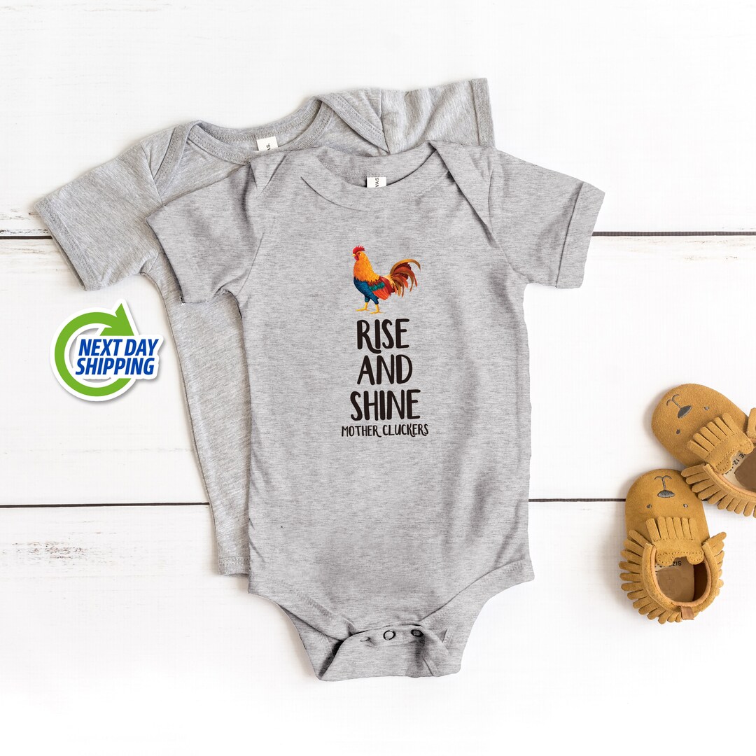 Rooster Baby Bodysuit, Baby Boy Farm One-piece Baby Clothing, Rooster ...