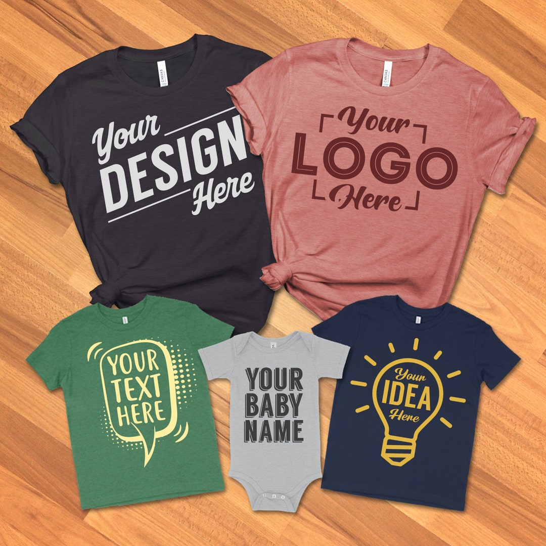 Custom Family Shirts, Unisex Family T-shirts, Customized Photo Shirt ...