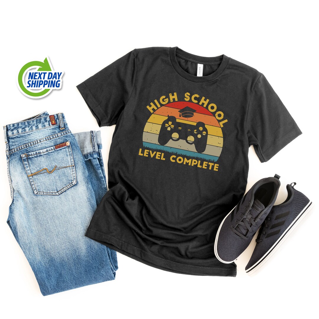 Gamer Grad Gift High School Grad Shirt Retro Grad Shirt Graduation Gift ...