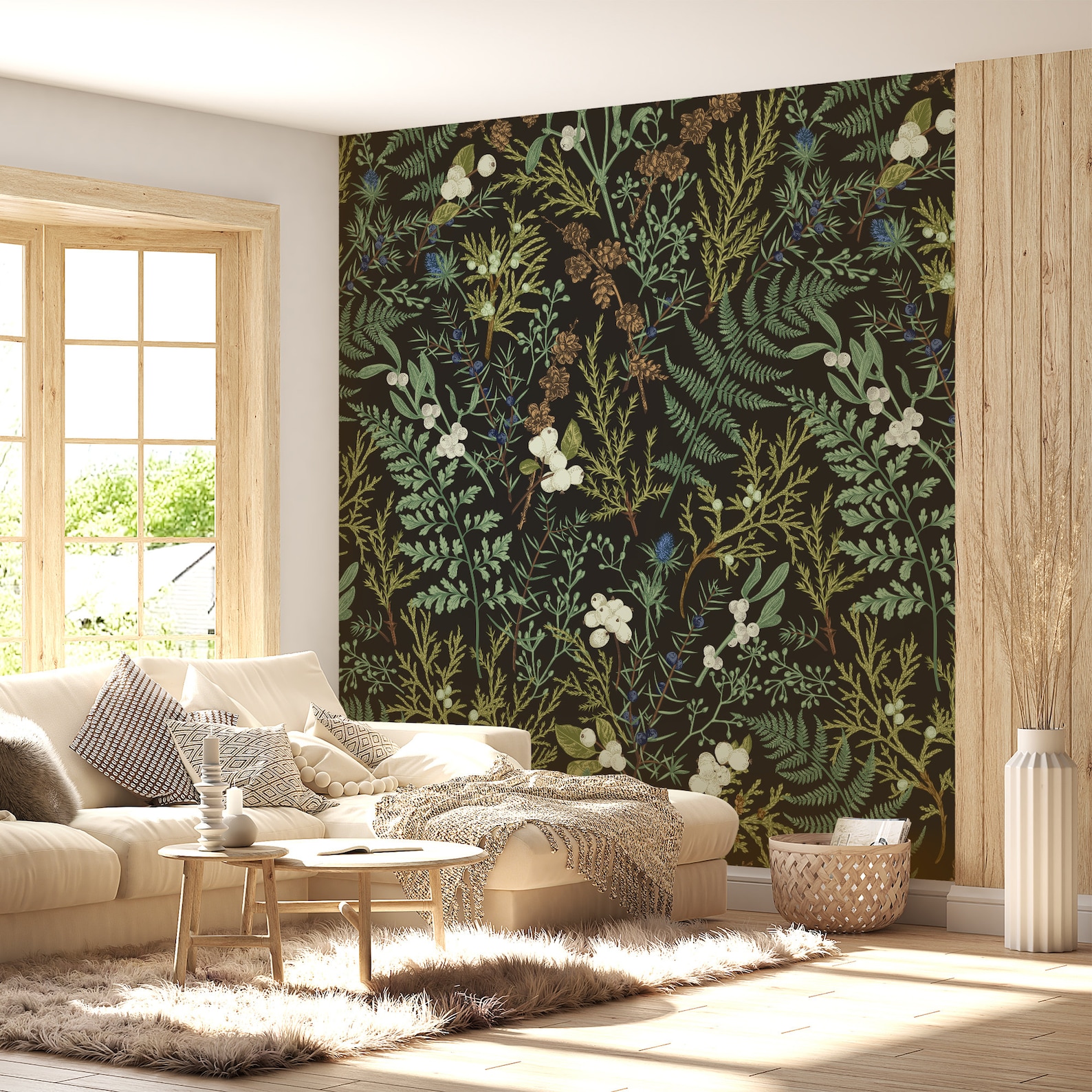 Black Floral Peel and Stick Wallpaper Floral Removable - Etsy