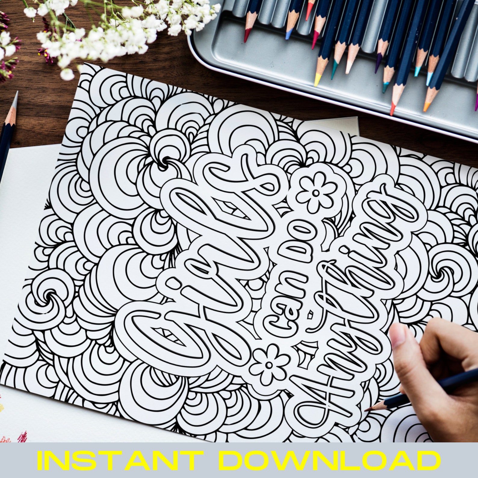 Female Empowerment Quotes Coloring Pages, Adult Coloring Pages ...