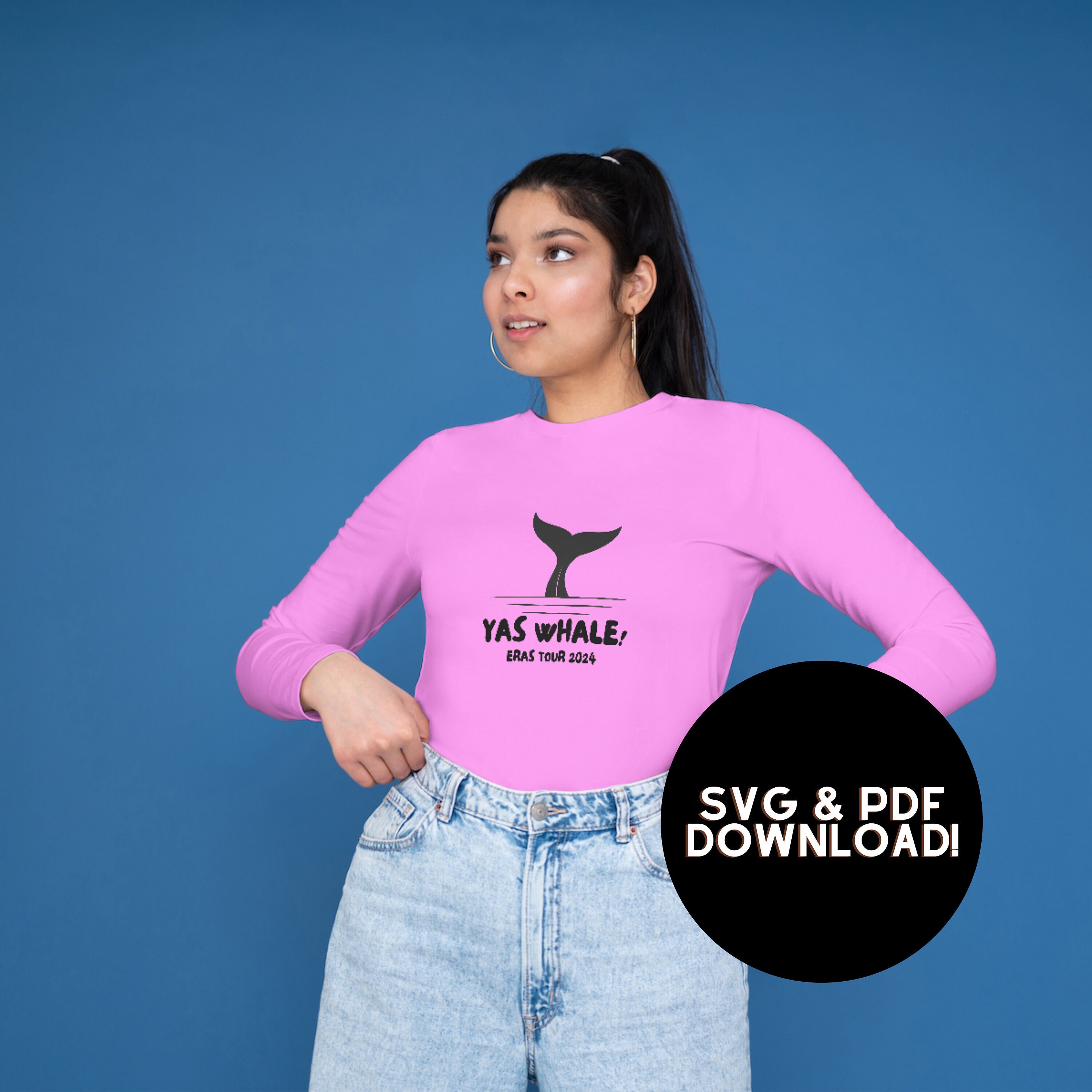 Yas Whale Tay Tay SVG Eras Tour 2023/2024 Digital SVG File for Fan ...