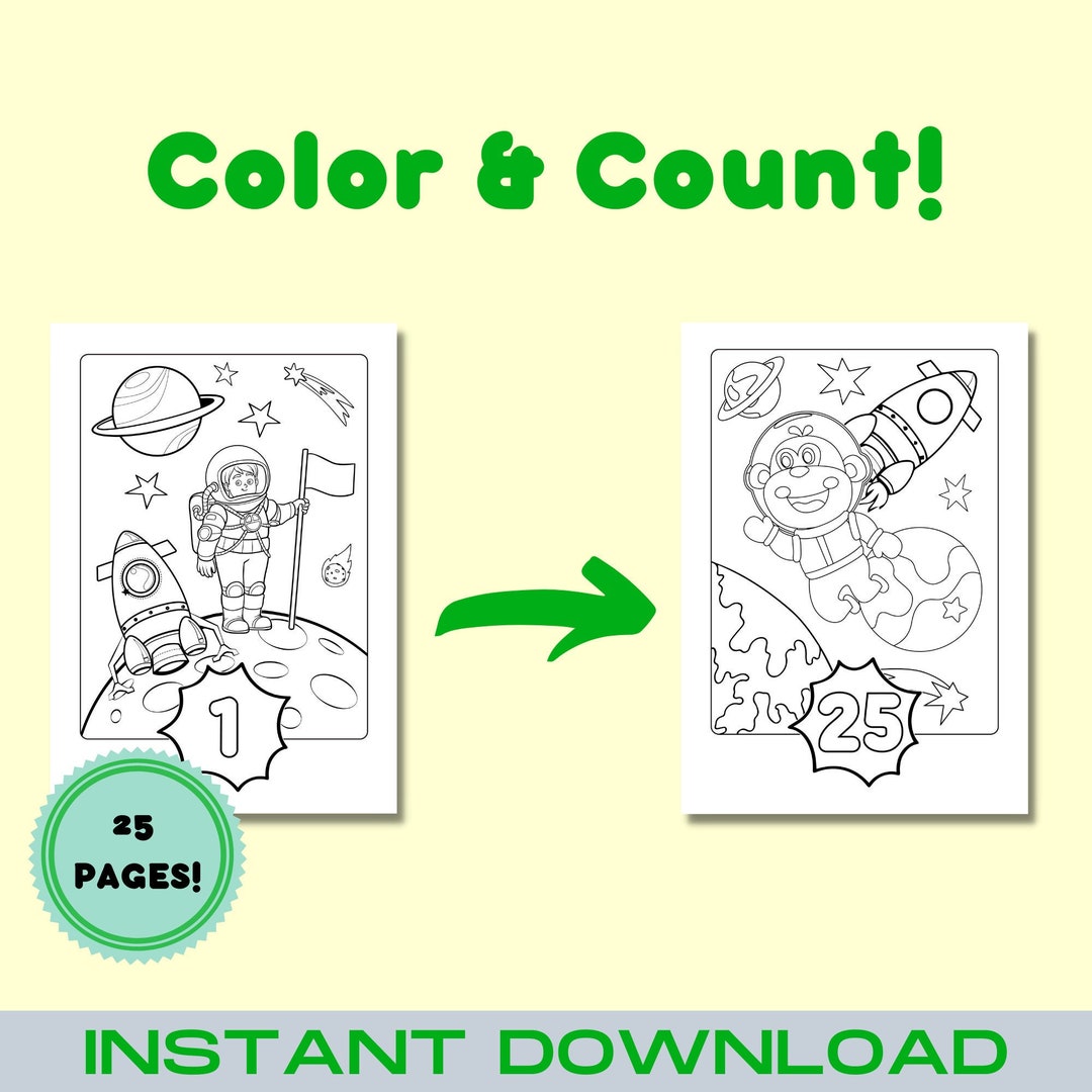 Interactive Fun: 25 Astronaut Coloring Pages for Toddlers & Kids ...