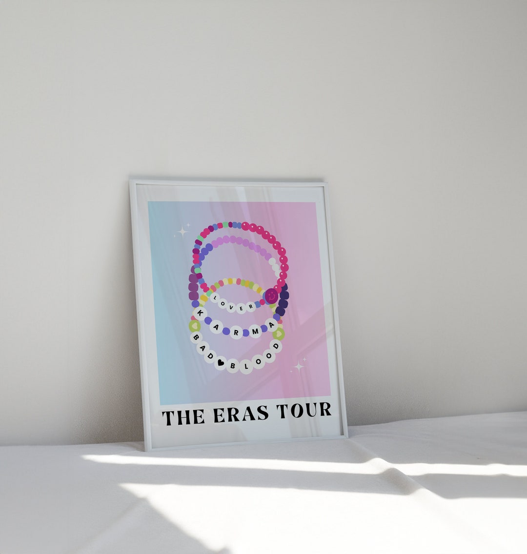 Tay Tay the Eras Tour Friendship Bracelets Print - Lover, Bad Blood ...