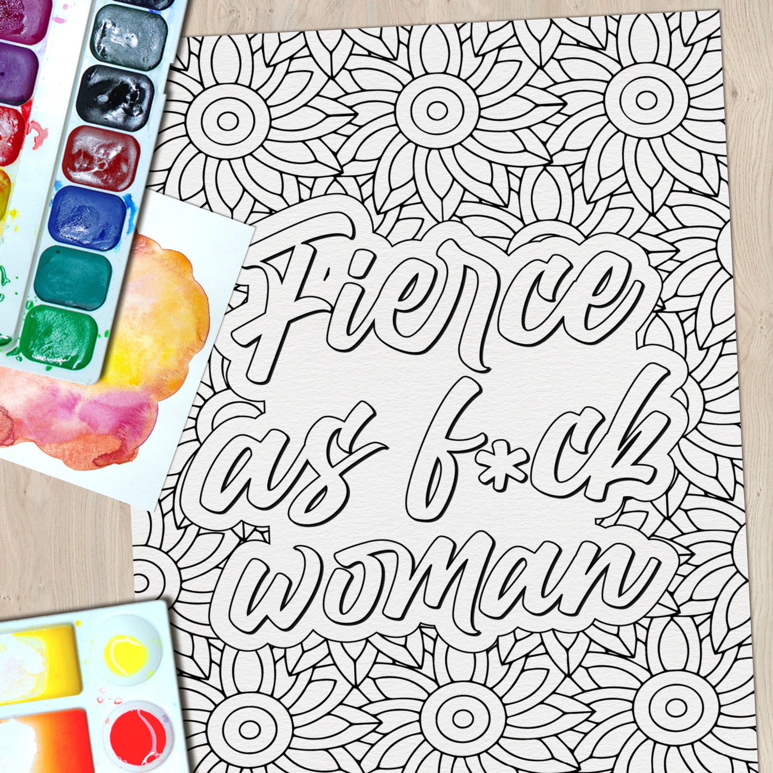Female Empowerment Coloring Pages V2, Adult Coloring Pages Printable ...