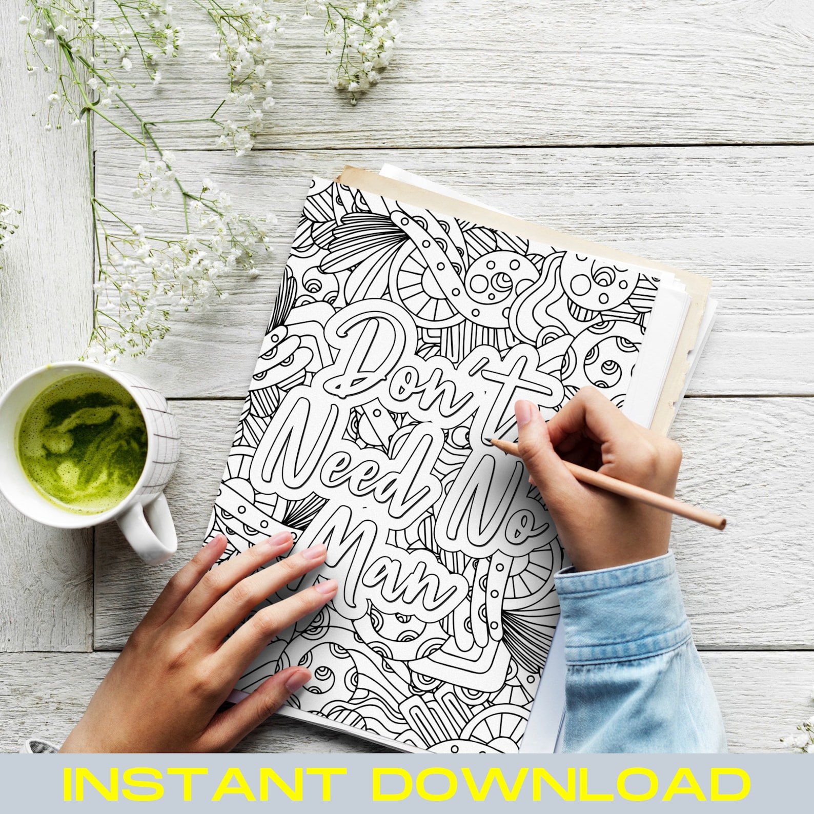 Female Empowerment Quotes Coloring Pages, Adult Coloring Pages ...