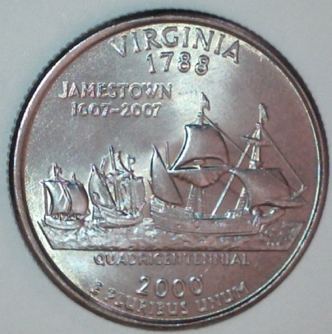 2000-P Virginia Statehood Quarter, Extra Fine Condition - Etsy