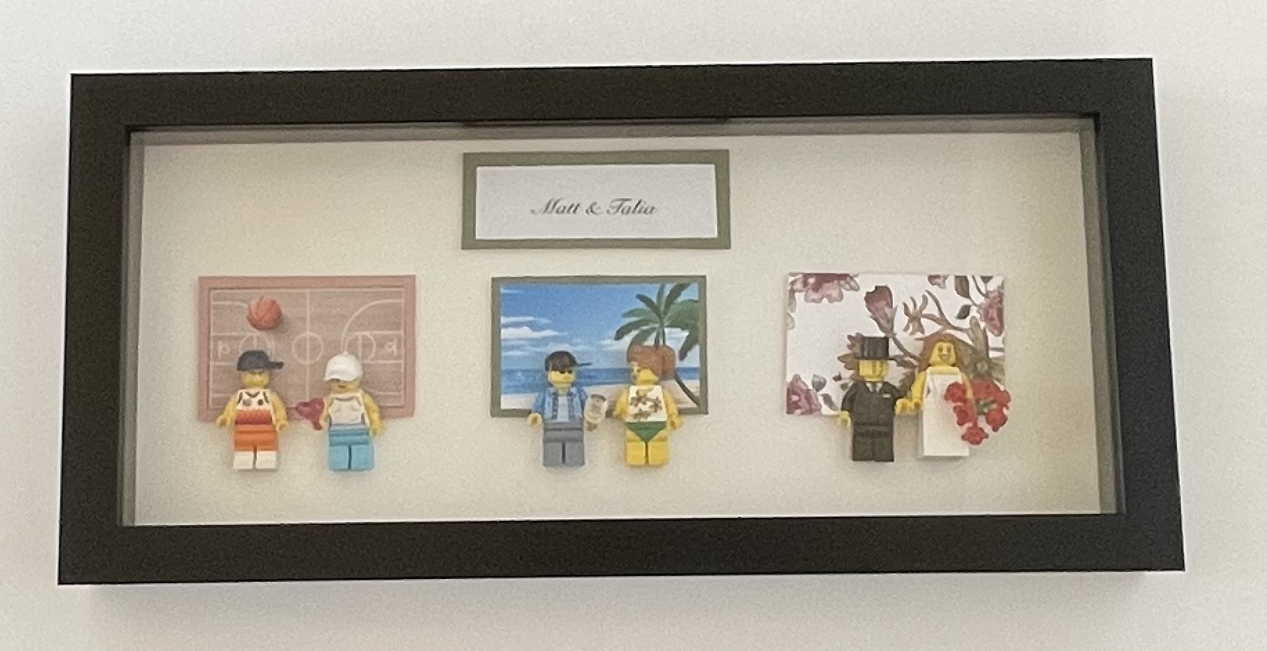 Personalized mini me minifigure frame | Etsy