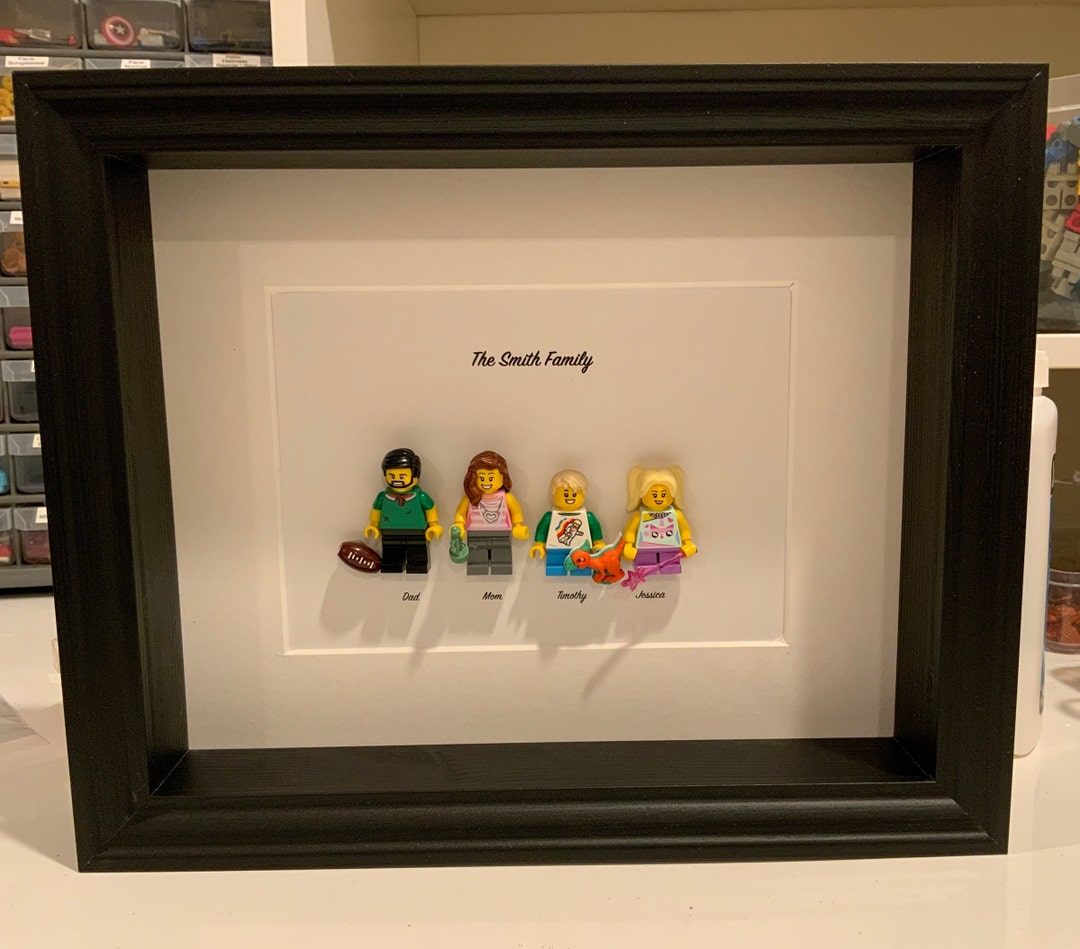 Personalised Mini Me Minifigure Frame. Suitable for up to 6 Figures. - Etsy