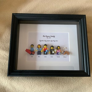 Personalised Mini Me Minifigure Frame. Suitable for up to 6 Figures. - Etsy
