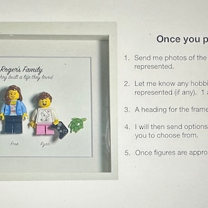 Personalized Mini Me Minifigure Frame. Max 5 Figures. Last Day for ...