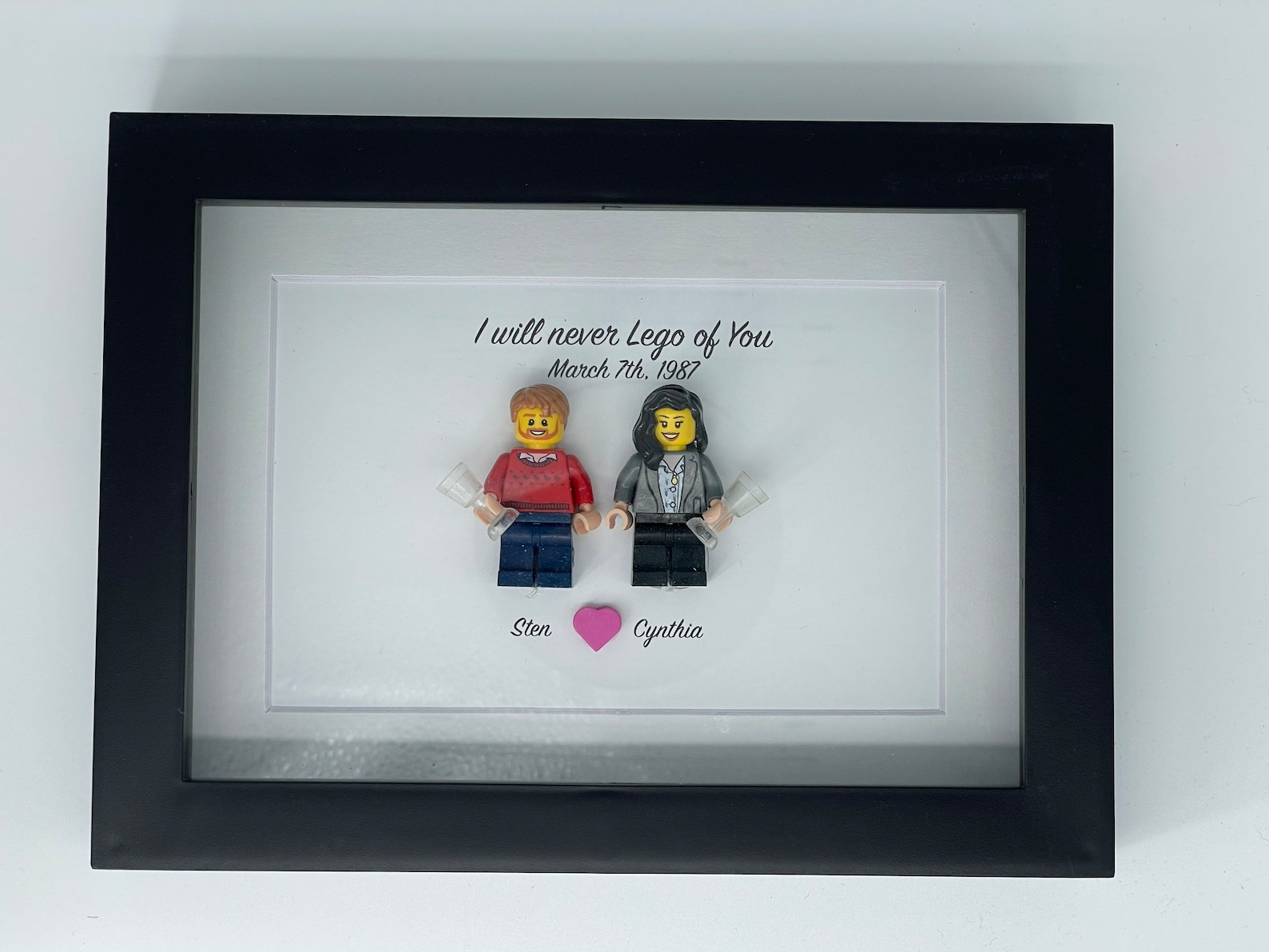Personalized Mini Me Minifigure Frame. for up to 5 Figures. - Etsy