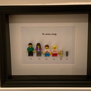 Personalised Mini Me Minifigure Frame. Suitable for up to 6 Figures. - Etsy