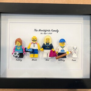 Personalized Mini Me Minifigure Frame. for up to 5 Figures. Final ...
